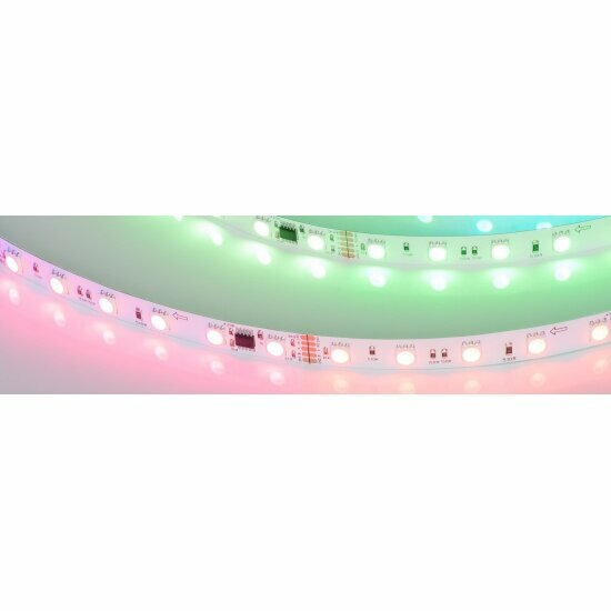 Светодиодная лента Arlight DMX-B60-10mm 24V RGB-PX6 (14 W/m, IP20, 5060, 5m) (, бегущий огонь)