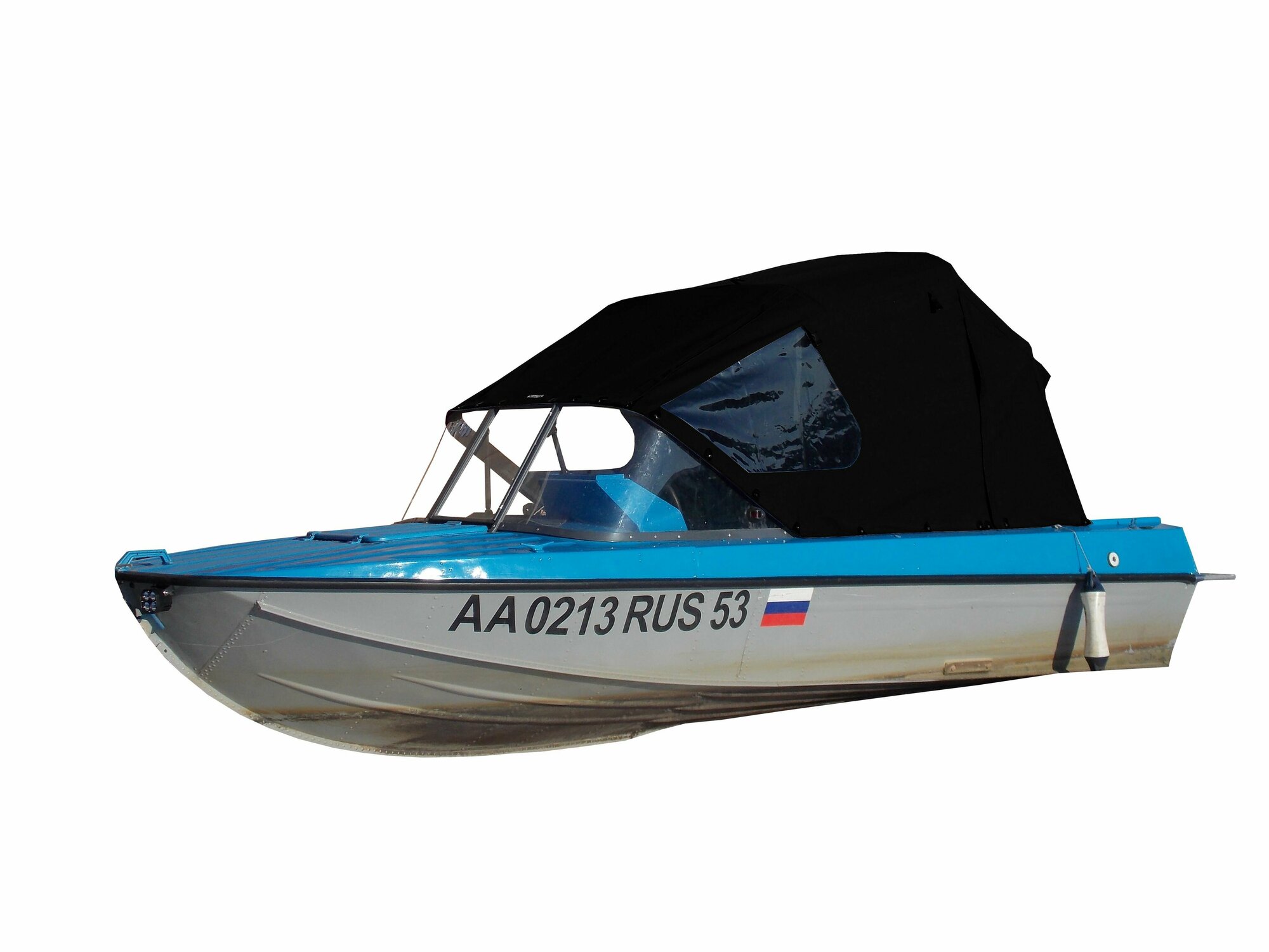 Казанка 5М2,3,4. Стекло с калиткой, тент, дуги, крепление. Комплект