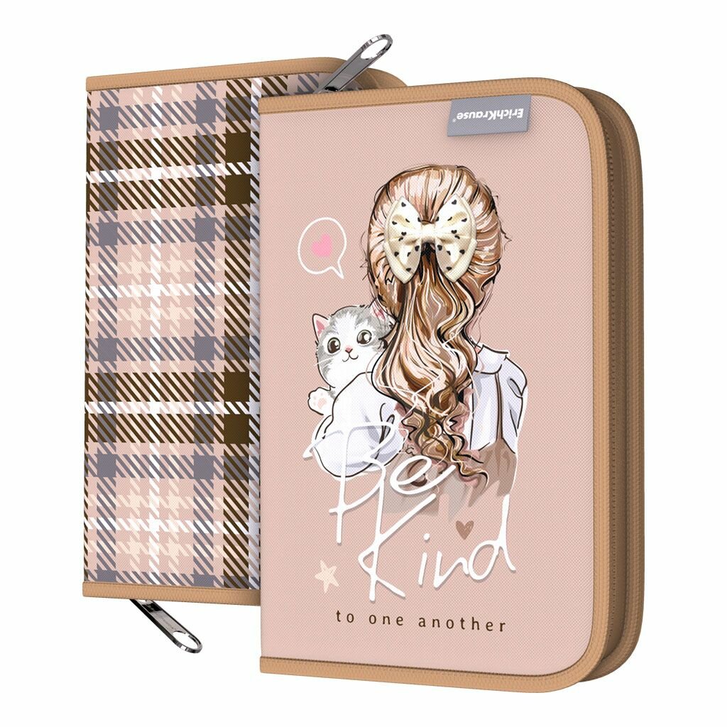 Пенал-книжка без наполнения Lovely Friends 135x205x30мм ErichKrause