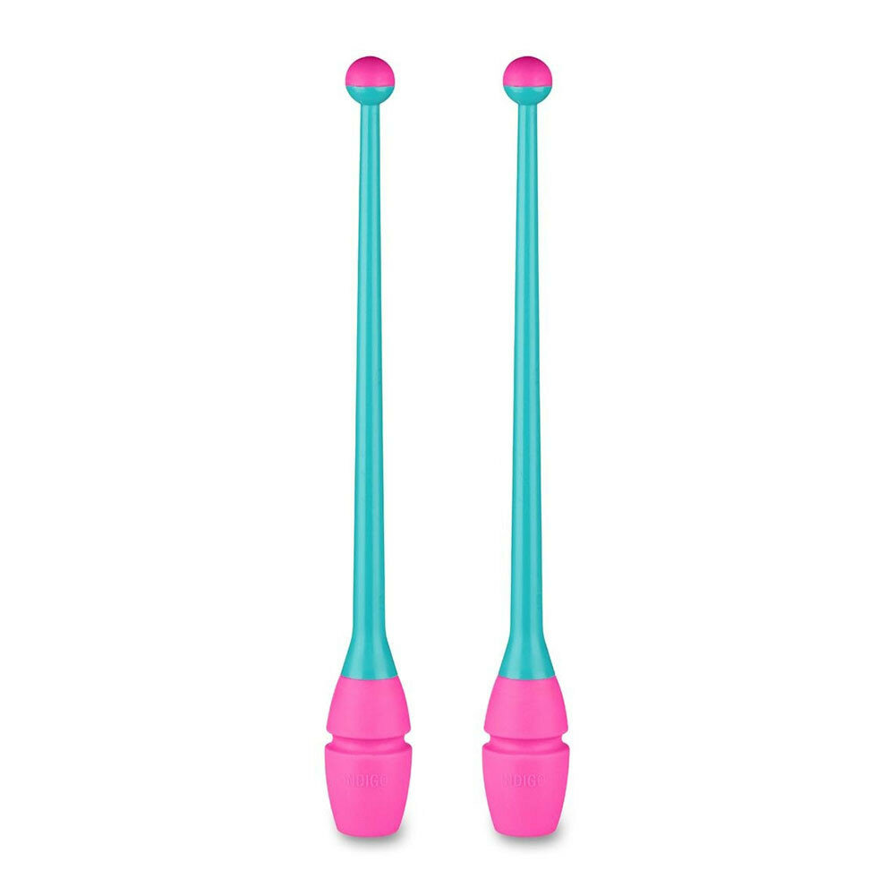 Булавы для художественной гимнастики Indigo In017, длина 36 см, каучук, вставляющиеся (36 см)