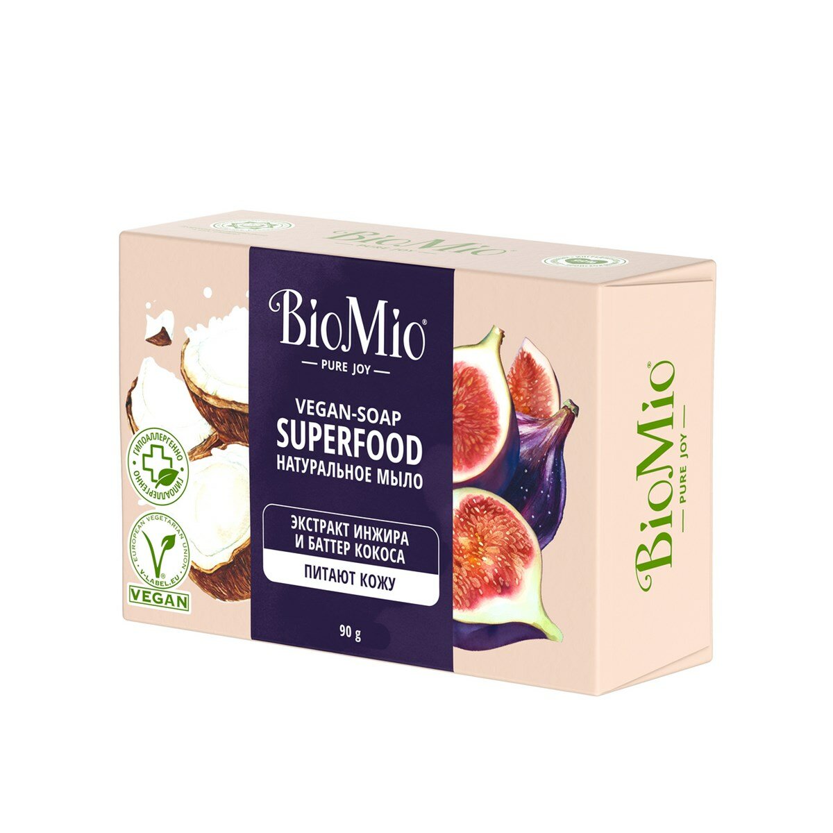Мыло BioMio экстракт инжира и баттер кокоса, 90г (2 уп)