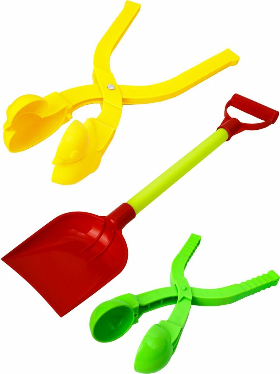 Игрушка. Форма для снега (набор), 2 формы и лопата, в сетке