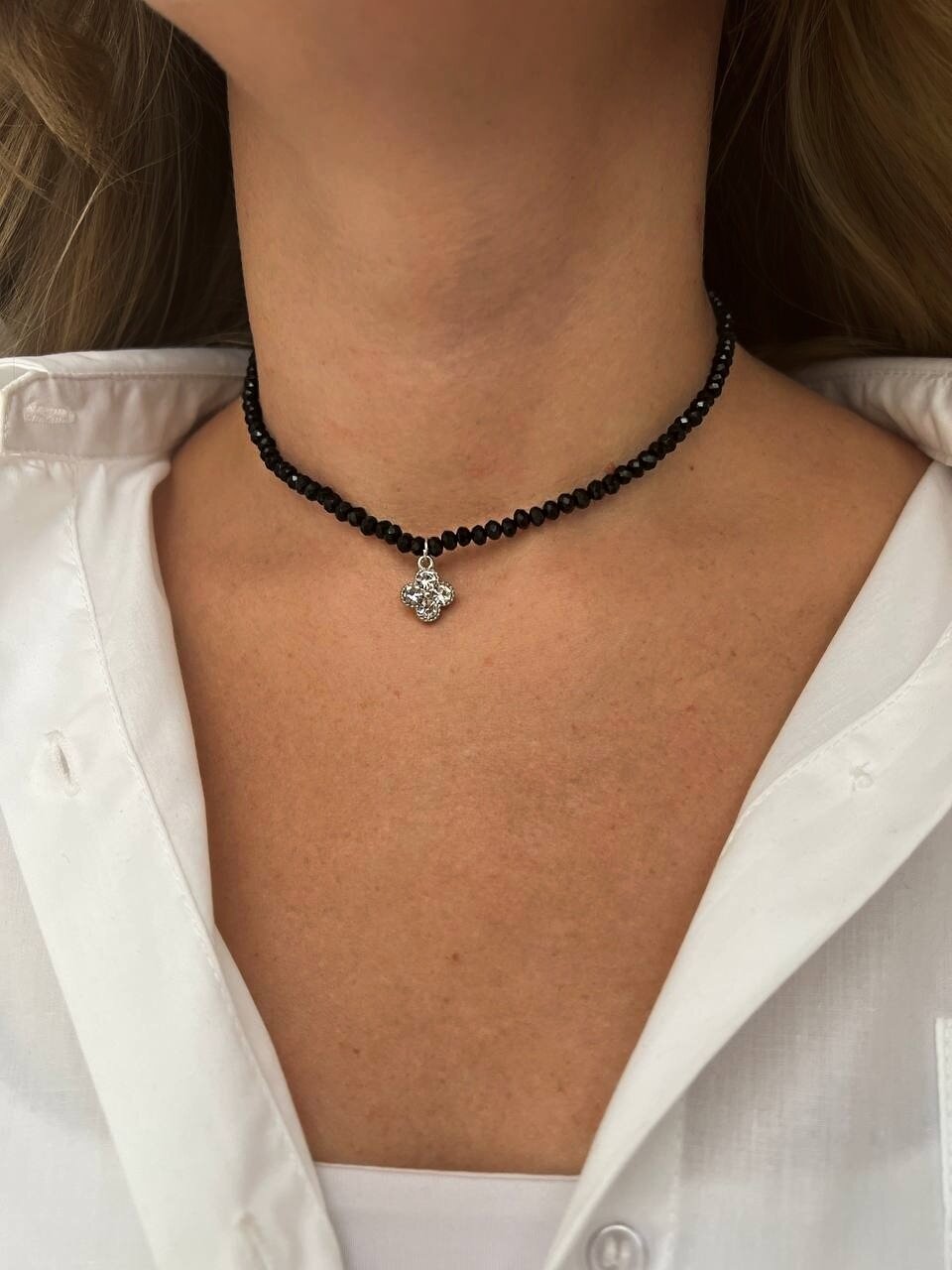 Чокер, стекло