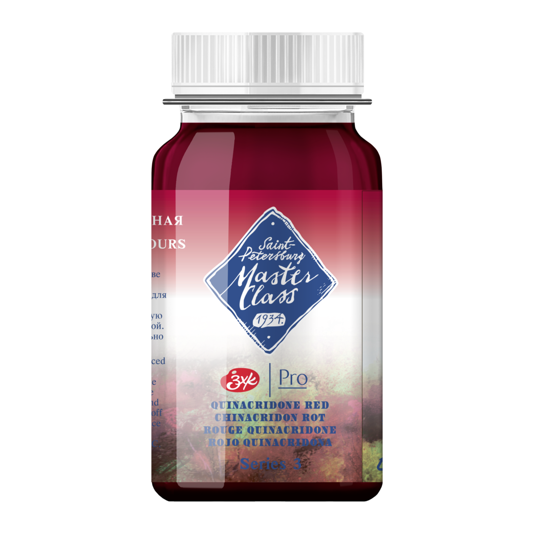 Невская Палитра Красный хинакридон гуашь Мастер Класс 100мл