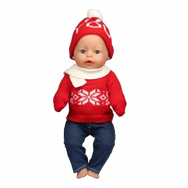 Теплая одежда для кукол 38-43 см.