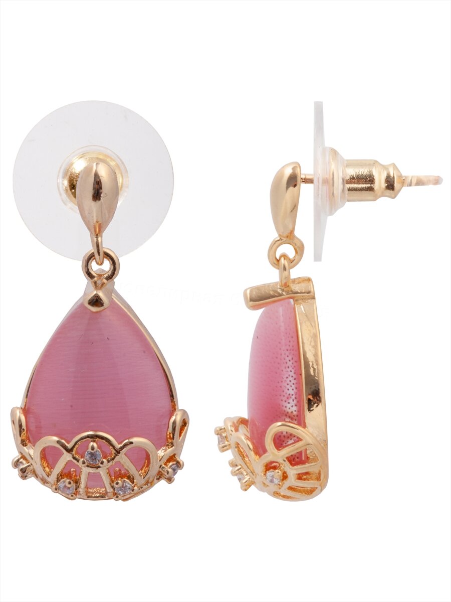 Серьги, кошачий глаз