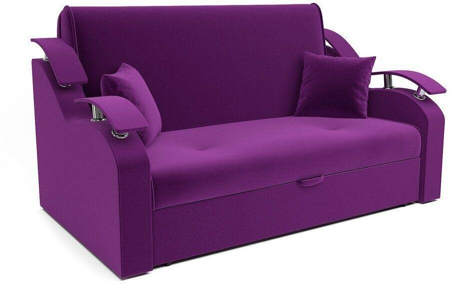 Диван Mebel-ars Шарк №3 Микровелюр Фиолет Размеры: Высота 950мм Глубина 950мм Ширина 1700мм