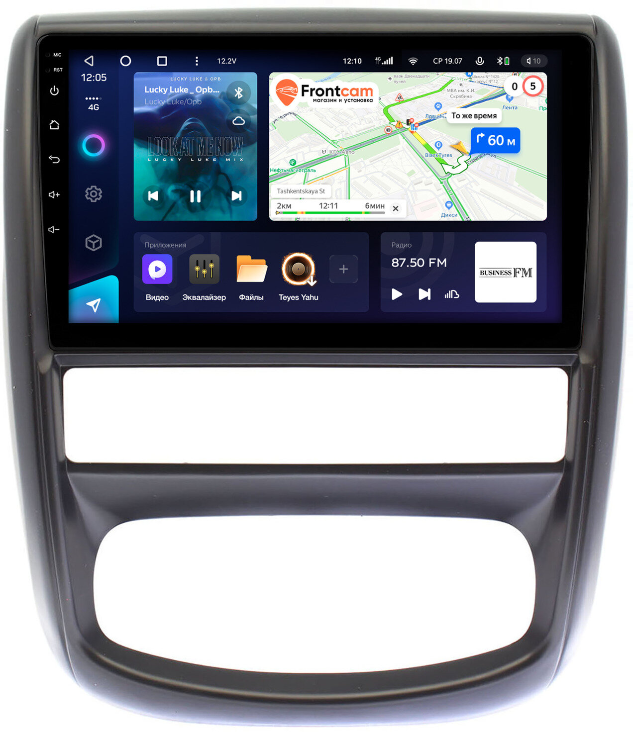 Штатная магнитола Teyes CC3L 4/32 9" RM-9275 Renault Duster 2010-2015 (матовая) Android 10 (4G-SIM, DSP, IPS)