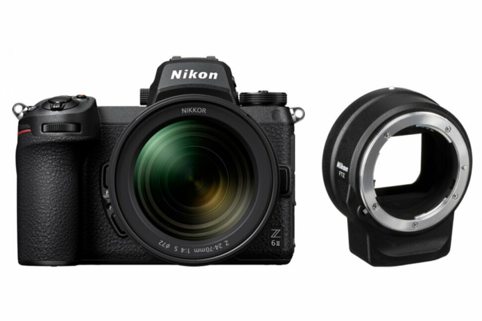 Фотоаппарат Nikon Z6II Kit Nikkor Z 24-70mm f/4S Black + FTZ адаптер