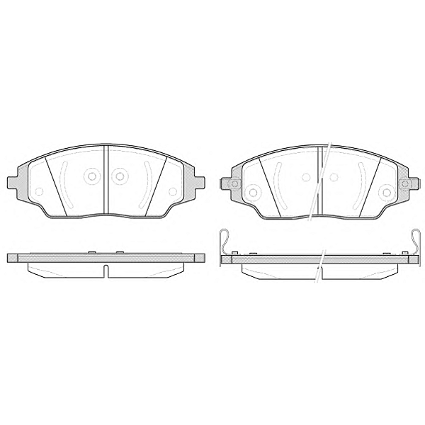 WOKING P1437302 (95231012) колодки дисковые