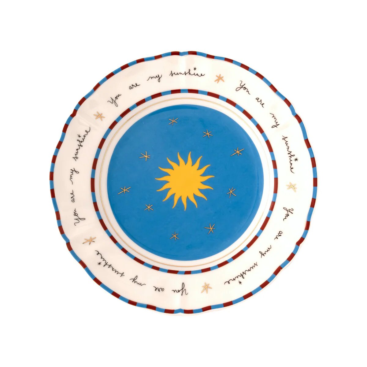 Тарелка мелкая d 20,5 см, декор "Солнце", LA TAVOLA SCOMPOSTA BITOSSI HOME PAN01021