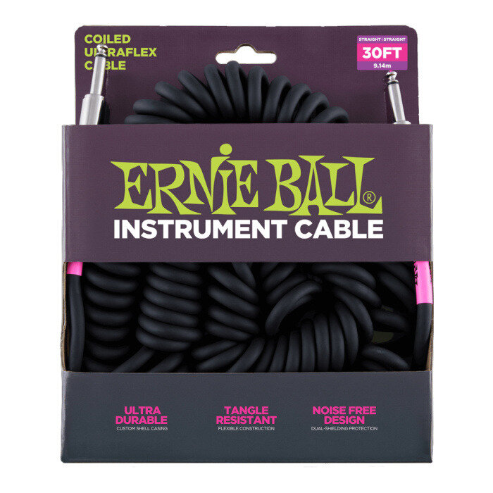 Кабель инструментальный витой Ernie Ball 6044 9.0m