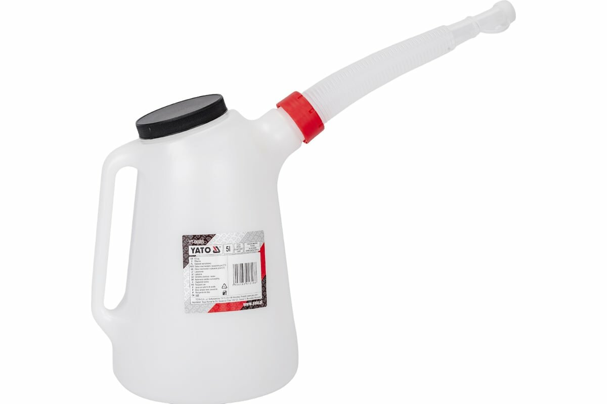 YATO лейка пластиковая 5 л для СТО с крышкой YT-06985 371406985 092 универсальная