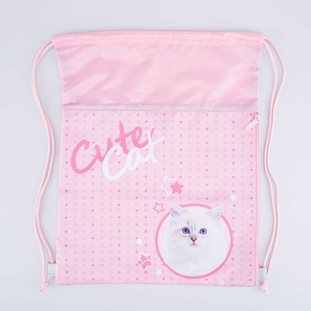 Мешок для обуви розовый котофей 02808217-40 размер выс. 50 см.