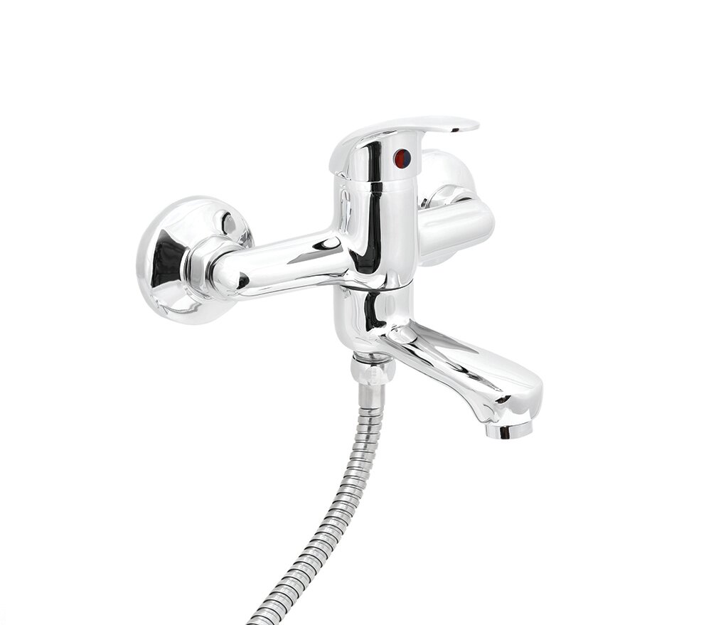 Смеситель Ванна SANTREK AQUA-712 "STANDART" шар. d-35 кор. нос, SB75 (поворот гусака - переключение на душ)