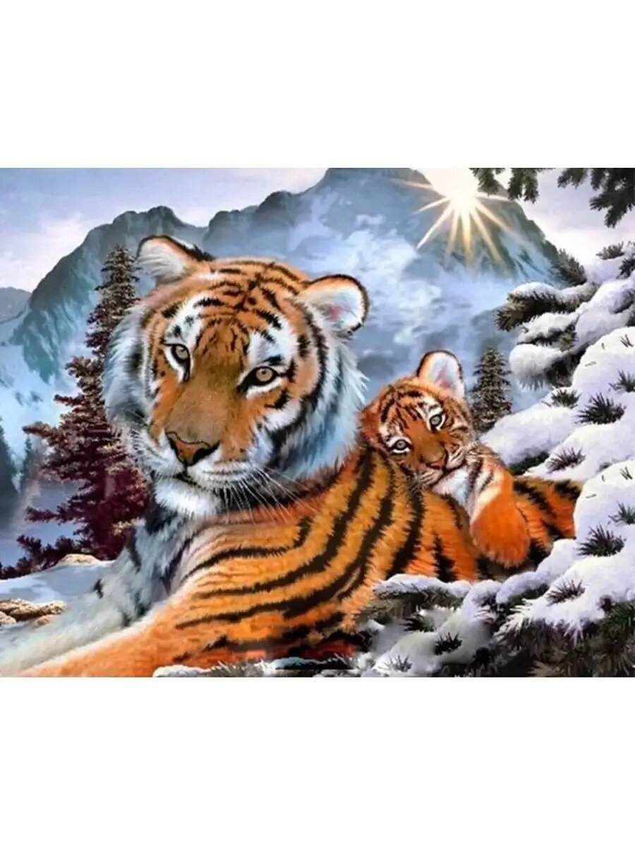 Алмазная мозаика "Амурский тигр"