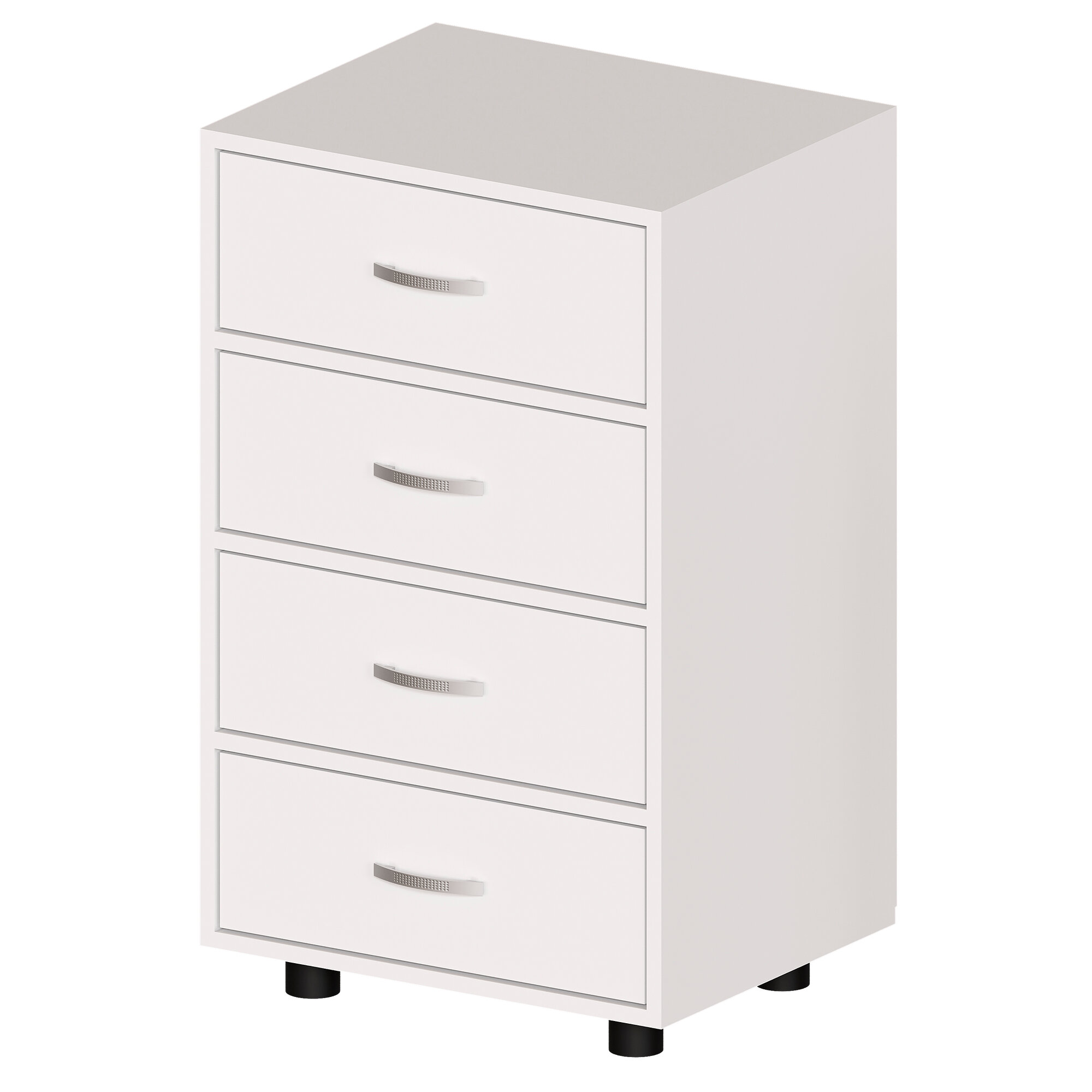 Комод СитиМебель-5 Ширина 50 см, Глубина 40 см, Высота 83 см, цвет: белый