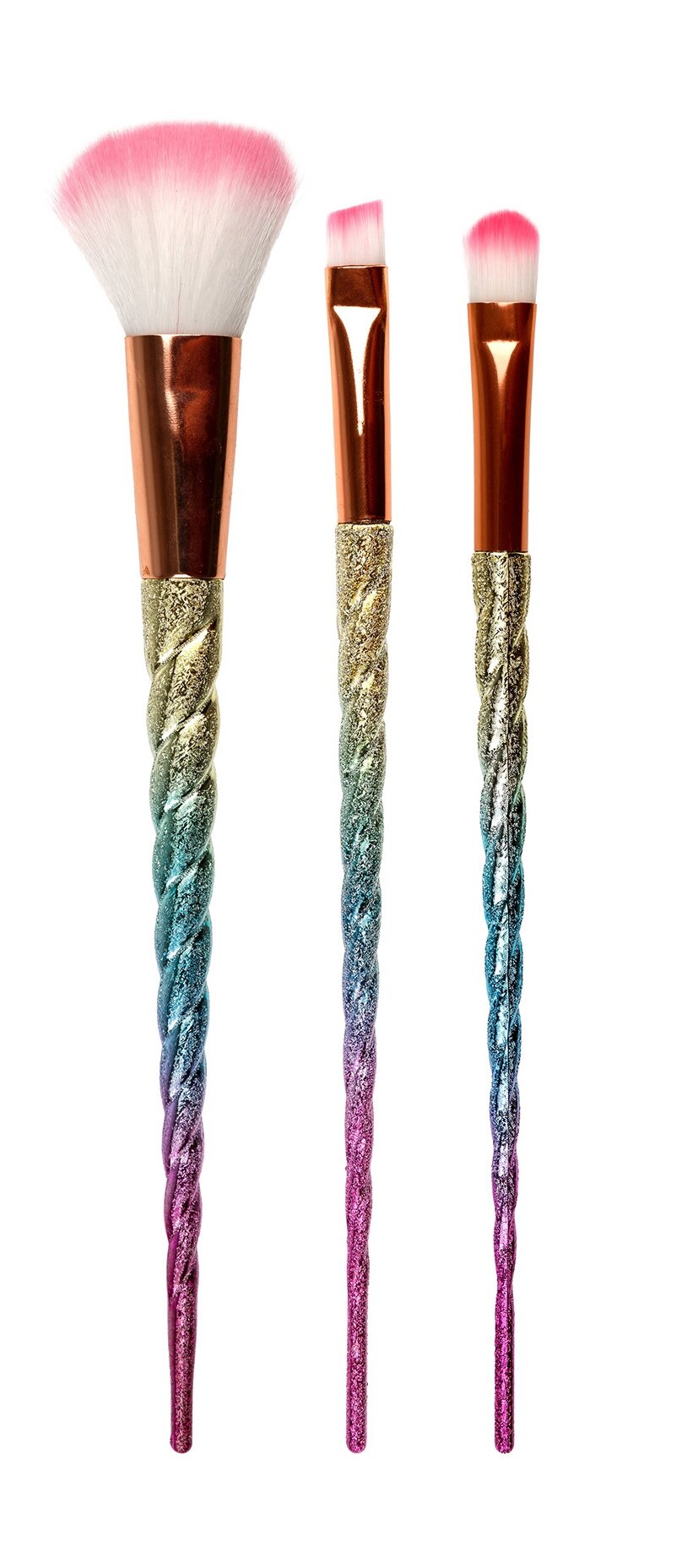 LUKKY Набор кистей для нанесения макияжа "Единорог" (Кисть для макияжа 3 шт.)