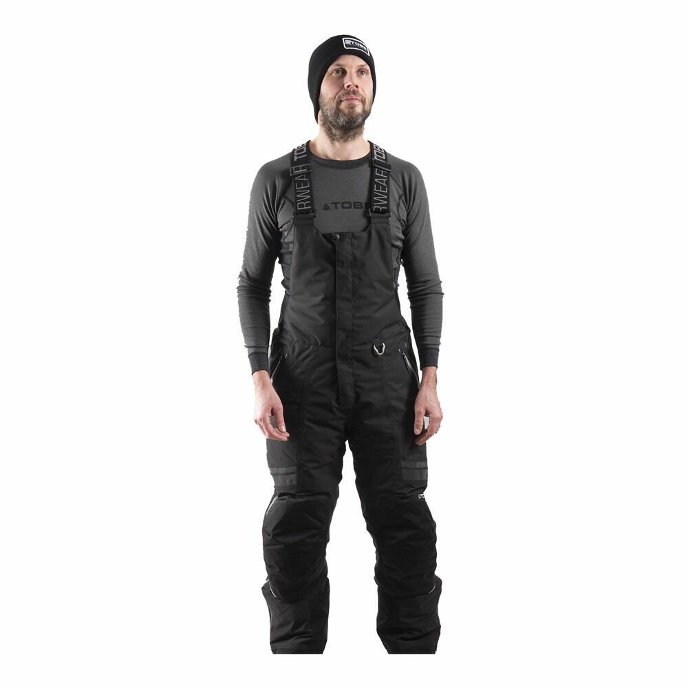 Полукомбинезон снегоходный Tobe Hoback с утеплителем, Jet Black, XL