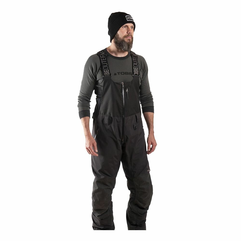 Полукомбинезон снегоходный Tobe Iter V2 с утеплителем, Jet Black, XXL