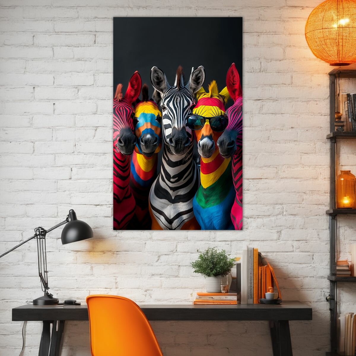 Картина "Абстракция - зебра" 60х100см Добродаров Ф0808