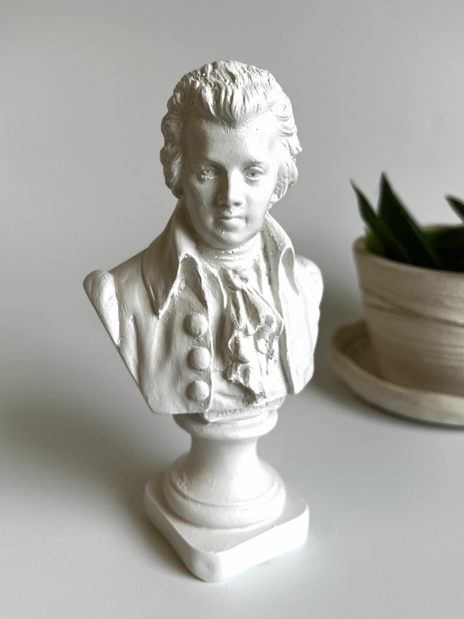 Бюст Вольфганг Моцарт. Гипс. Цвет