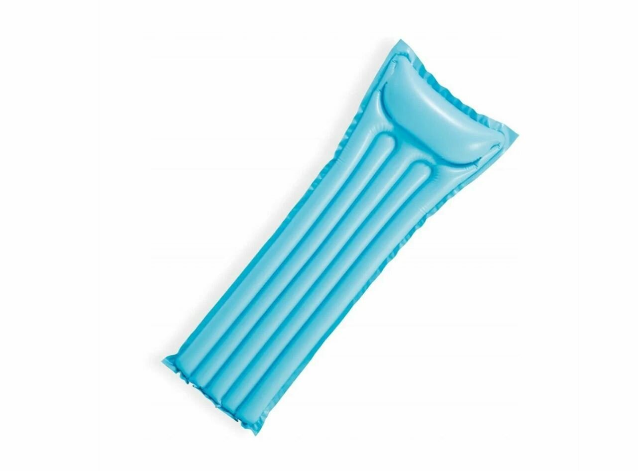 Надувной глянцевый матрас для плавания Океан Синий