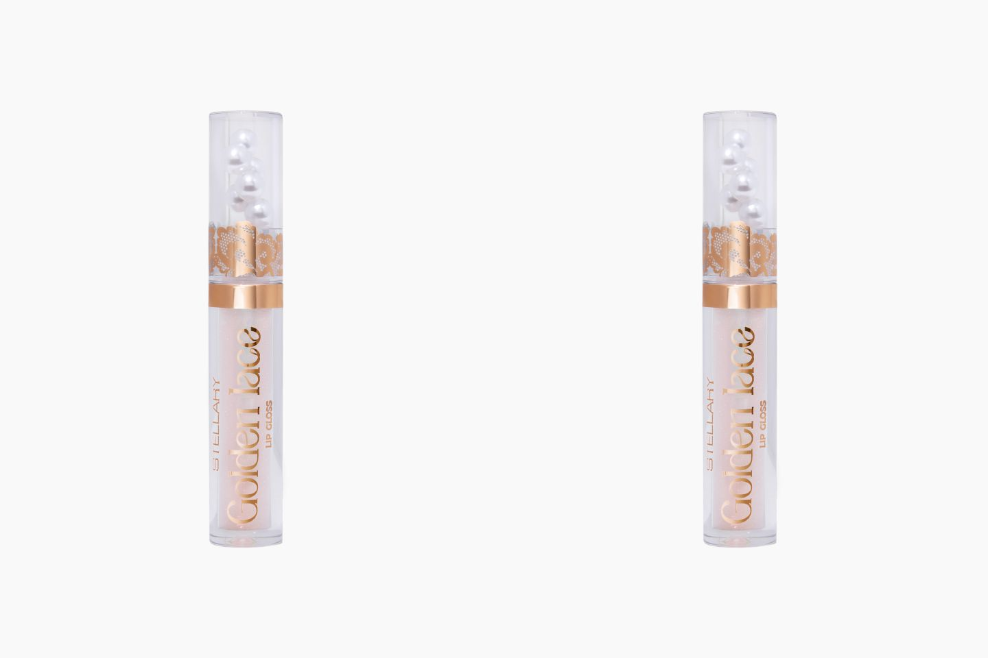 Блеск для губ Stellary, Golden Lace, тон 01, 2 шт.