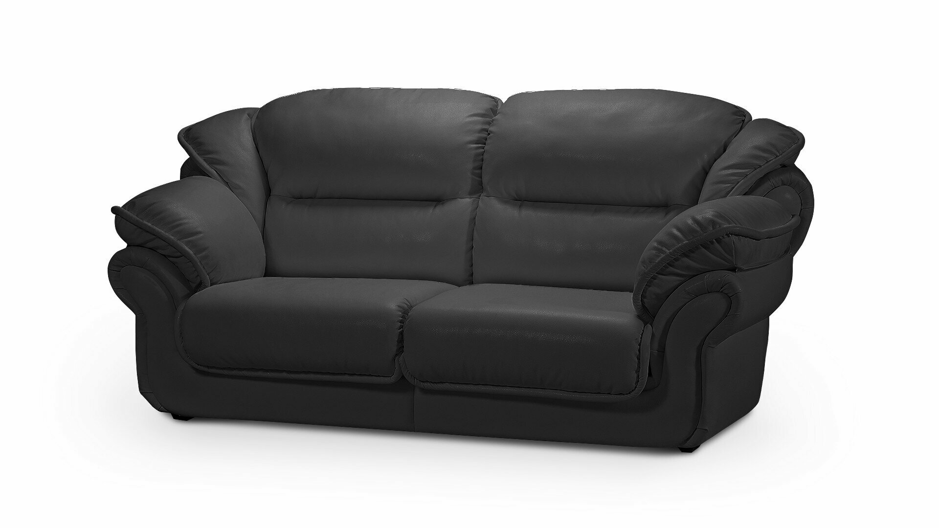 Диван Адажио Madras 21 NEW 220x110x103 см, черный , нераскладной GOODFORM