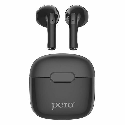 Наушники PERO TWS05, спортивные, Bluetooth, внутриканальные, черный [ptws05b]
