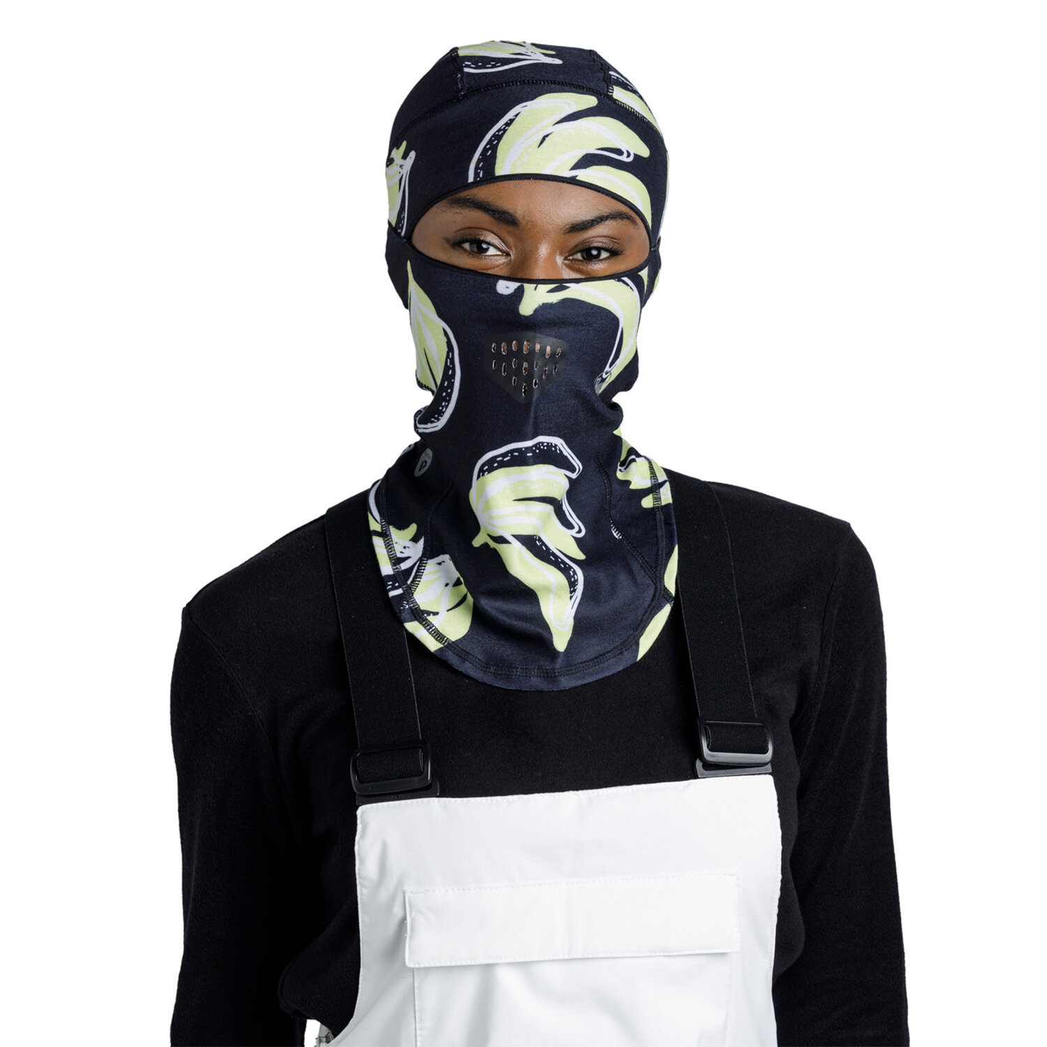 Балаклава Buff Thermonet hinged balaclava для взрослых и детей, размер us:б/р, желтый/черный — фото 1