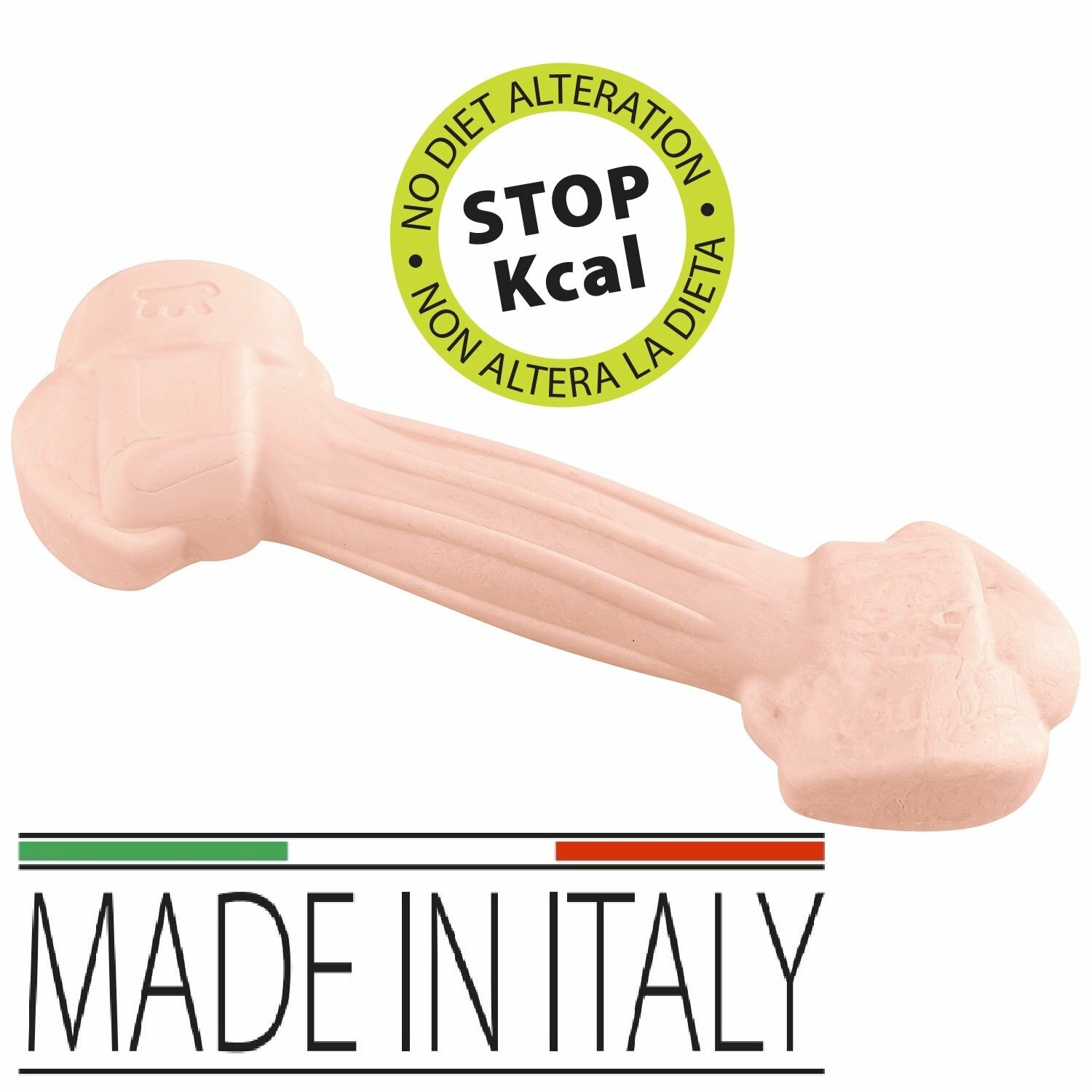 Игрушка-кость для собак GoodBite M BAG, вкус ветчины, 13 см - 70g (Италия)