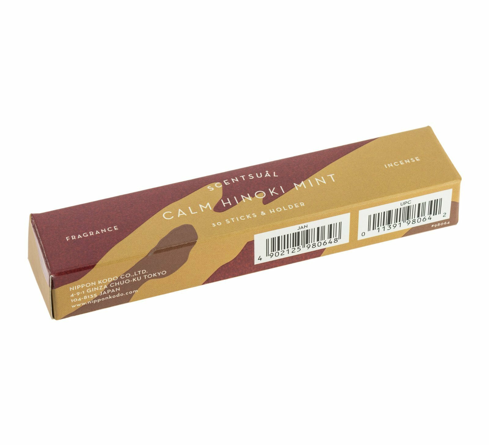 Благовоние Scentsual Calm Hinoki Mint (кипарис, мята, лимон), 30 палочек по 13,5 см
