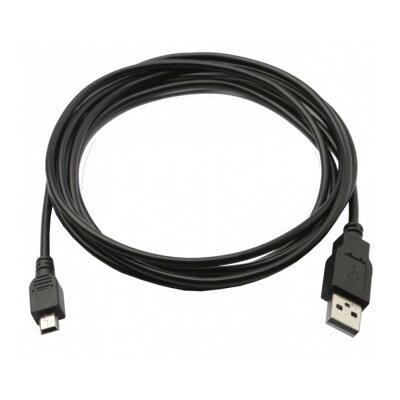 Кабель USB 2.0 - miniUSB 1м, для зарядки камеры, телефона, видеорегистратора