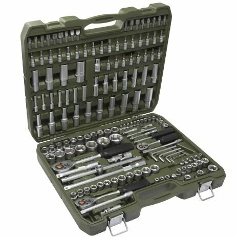 Набор инструментов "Дело Техники" 620851 (1/2", 1/4", 4-32мм, 6 граней, 151 предмет, кейс)