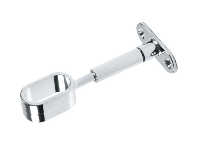 Держатель для овальной трубы дистанционный раздвижной с регулируемой фиксацией и креплением