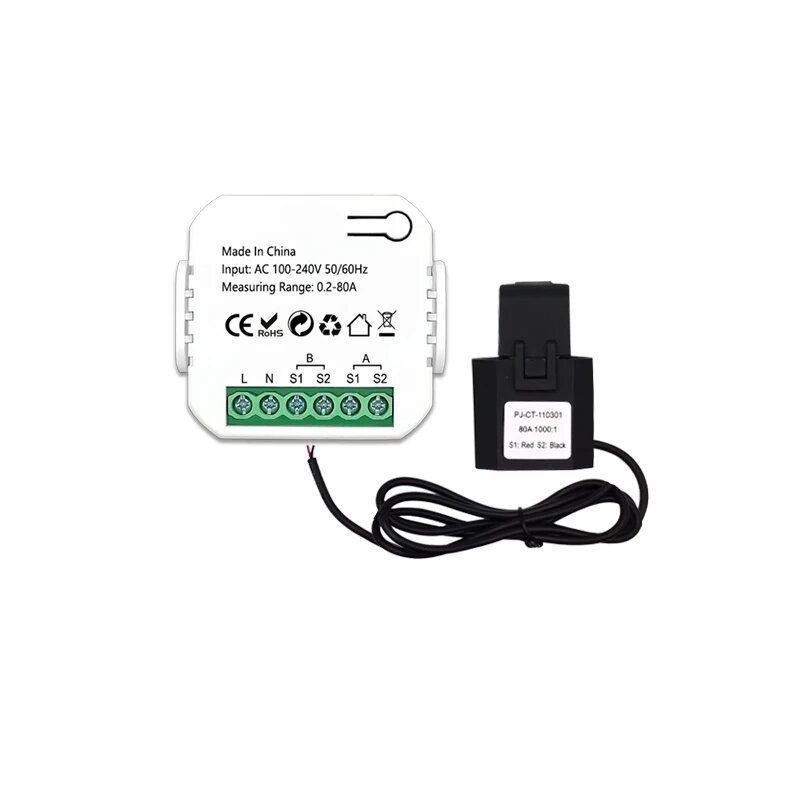 Smart Life ZigBee Монитор Энергопотребления MatSee Plus, 1 Channel-1CT