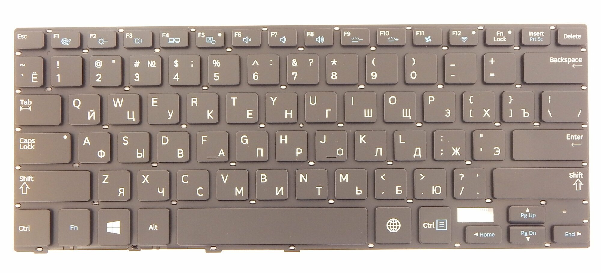 Клавиатура для ноутбука Samsung NP730U3, NP740U3, [BA59-03688C], черная, без рамки, с подсветкой