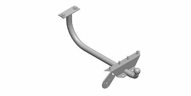 Фаркоп для Ваз (Лада) 2121-213 (цельный) (без электрики) (паспорт и сертификат) AvtoS. VAZ-51