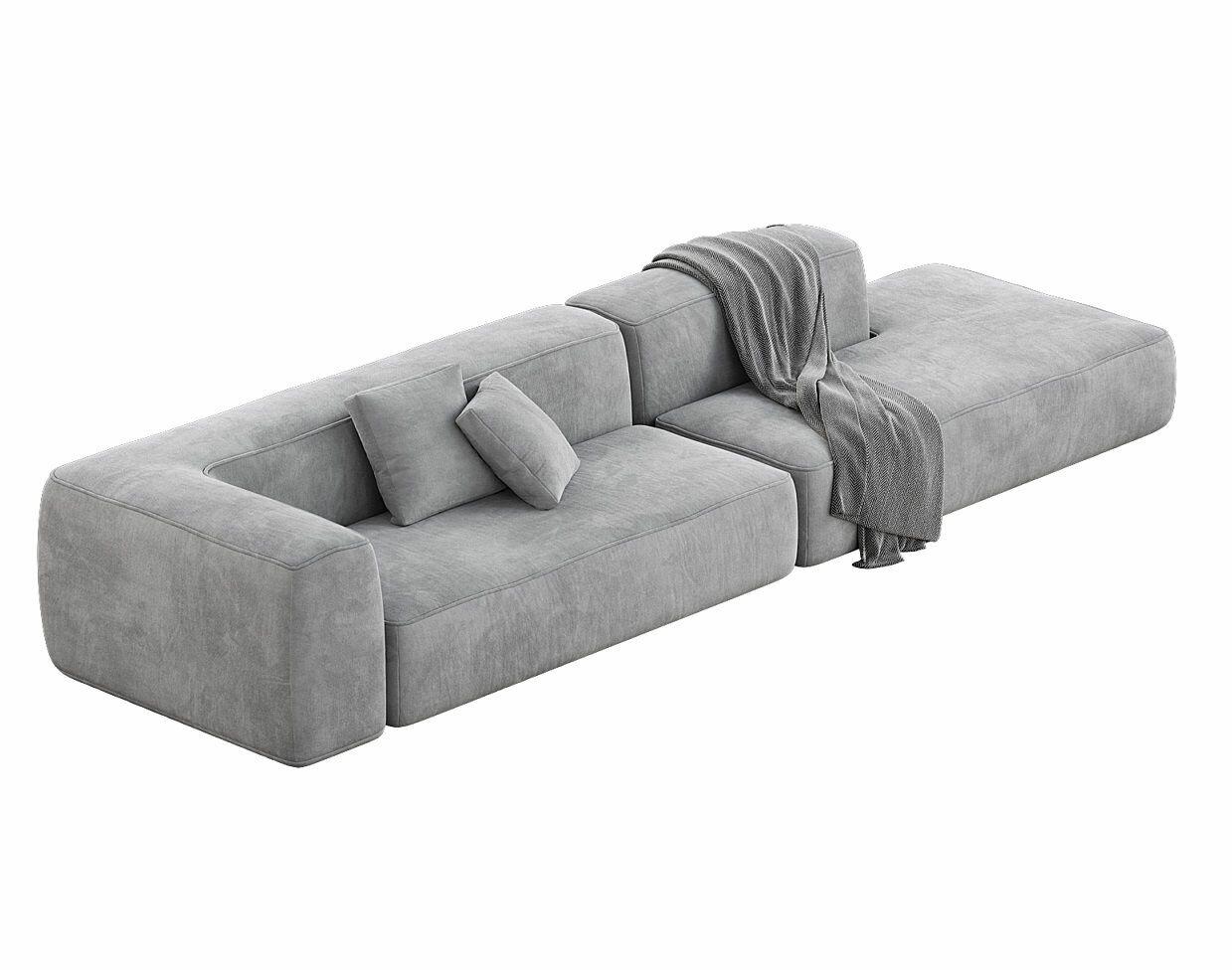 MEBELIONER Диван DUO модули FB размер 330х92х72