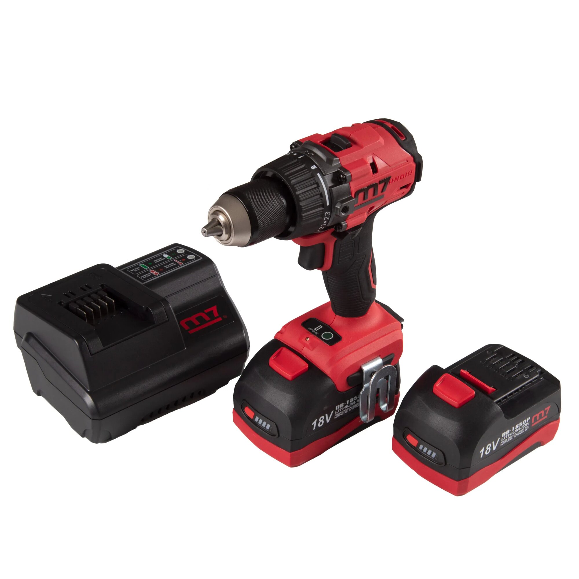 DD-101A Аккумуляторная дрель-шуруповерт 18 В, импульсная, кейс MIGHTY SEVEN DD-101A