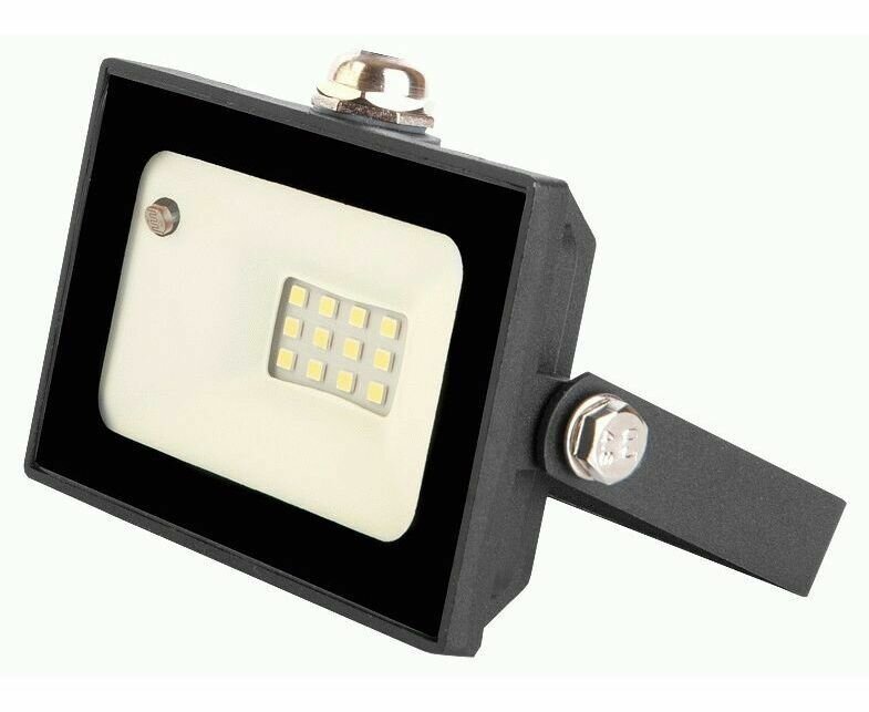 General прожектор св/д с микроволновым датчиком фотосенсор 10W(860lm) SMD 6K 100x80x26 IP65 GTAB 403400