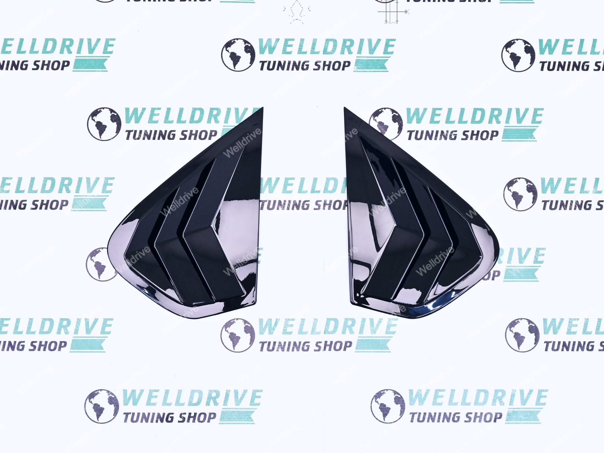 Жабры на боковые стекла BMW X6 E71 черный глянец glossy black