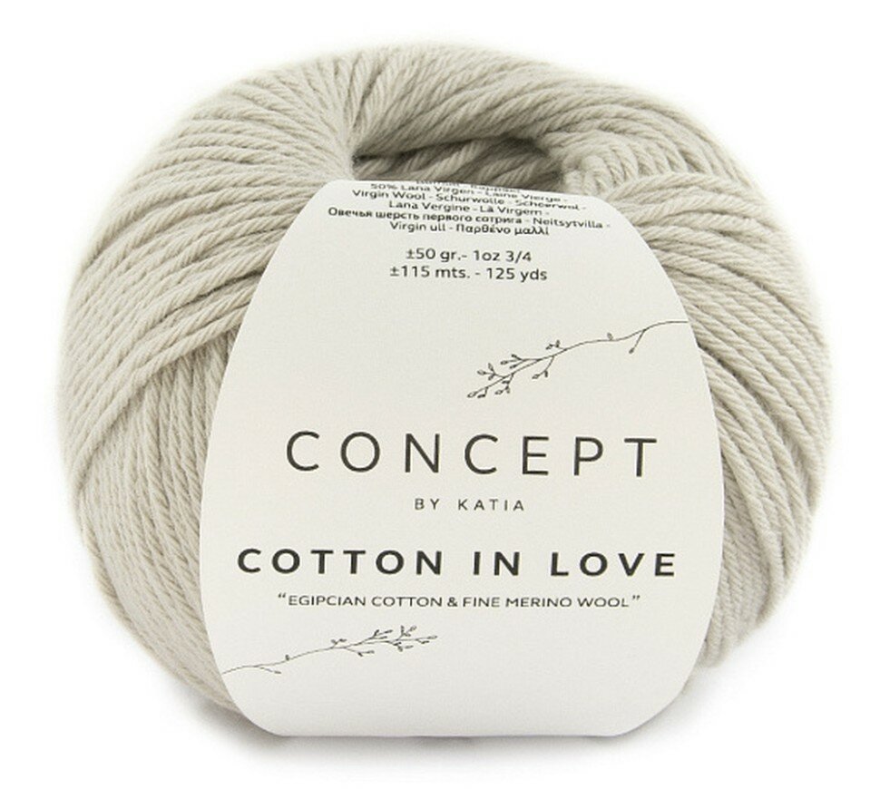 Пряжа #1249.51 Cotton in Love 50 г 115 м Katia