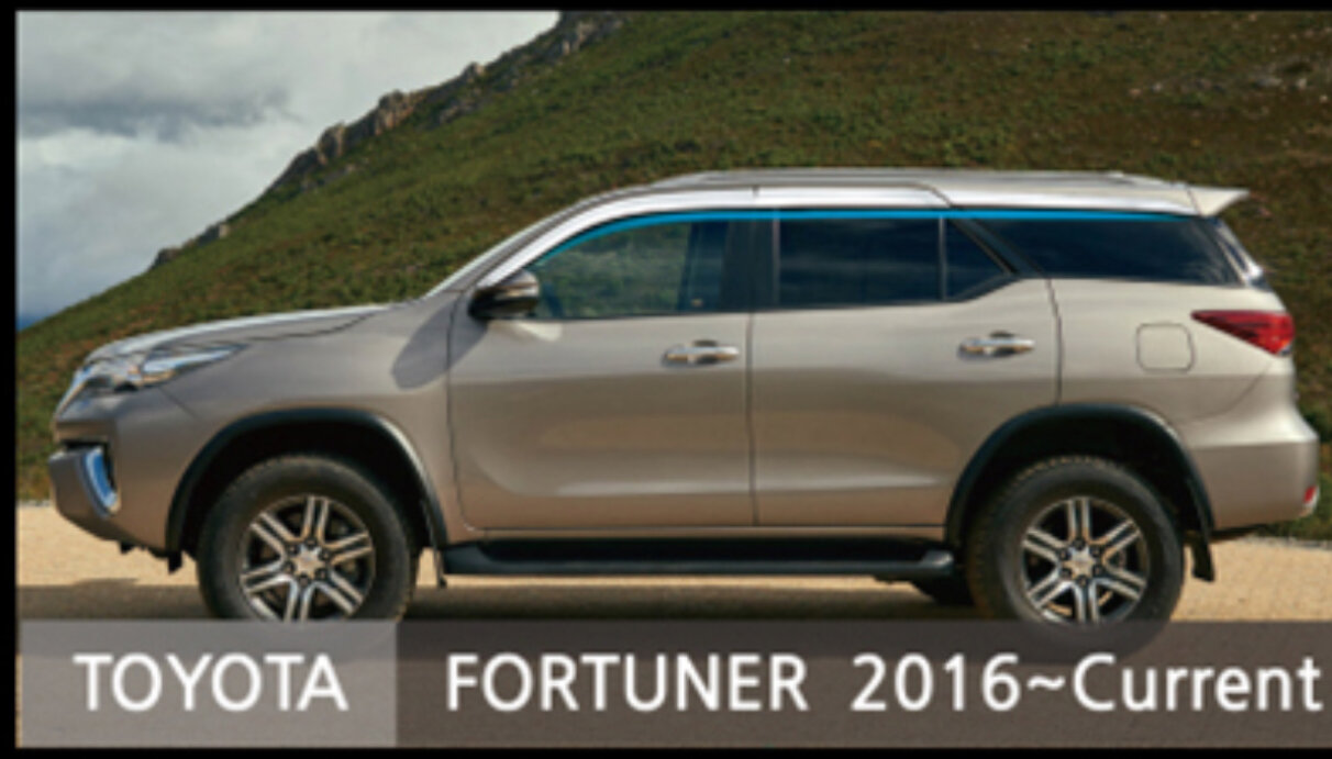 Toyota Fortuner Дефлекторы для окон 2016 года, 6 штук в комплекте