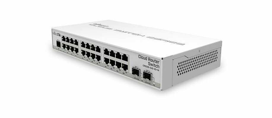 Коммутатор управляемый MikroTik CRS326-24G-2S+IN