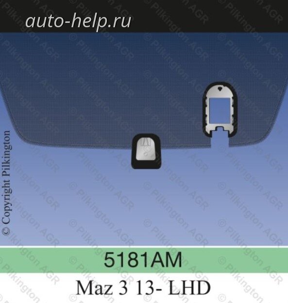 FYG MAZDA Лобовое ДД VIN Фиттинг