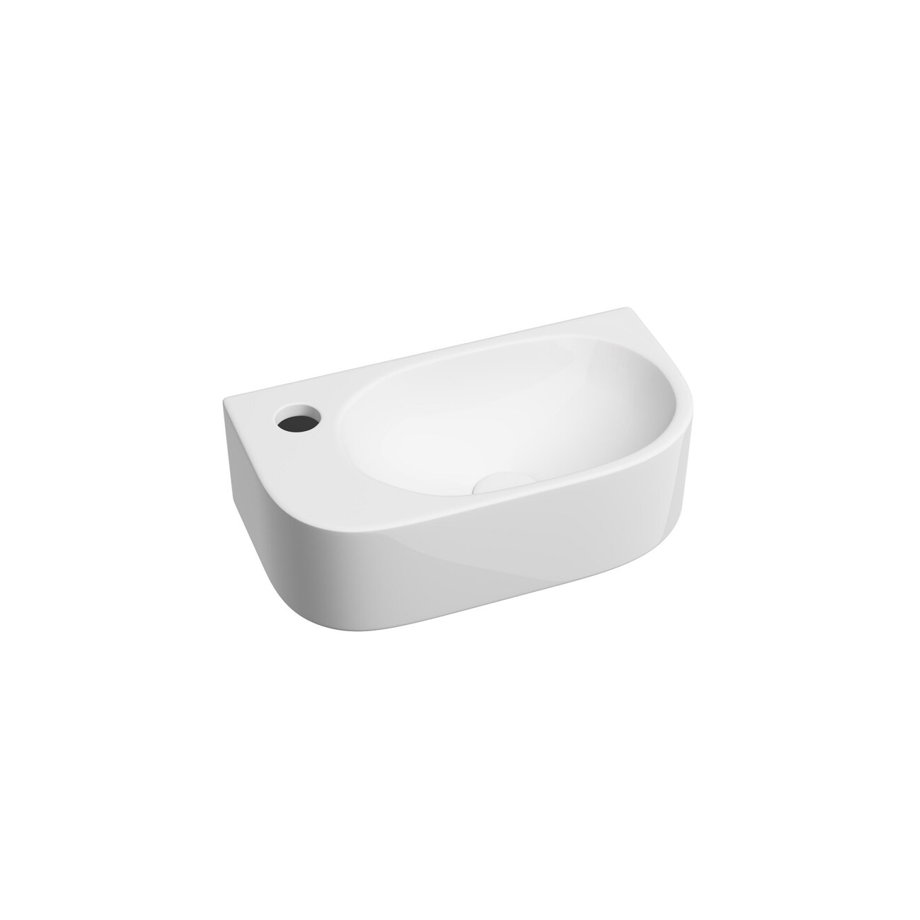 Раковина Ceramicanova (Керамиканова) Element подвесная 110х408х223 мм CN6066R Белый