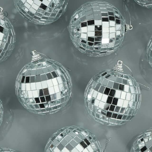 Набор елочных шаров Ночь в стиле Диско 8 см, 12 шт, Koopman, AAE130020-набор