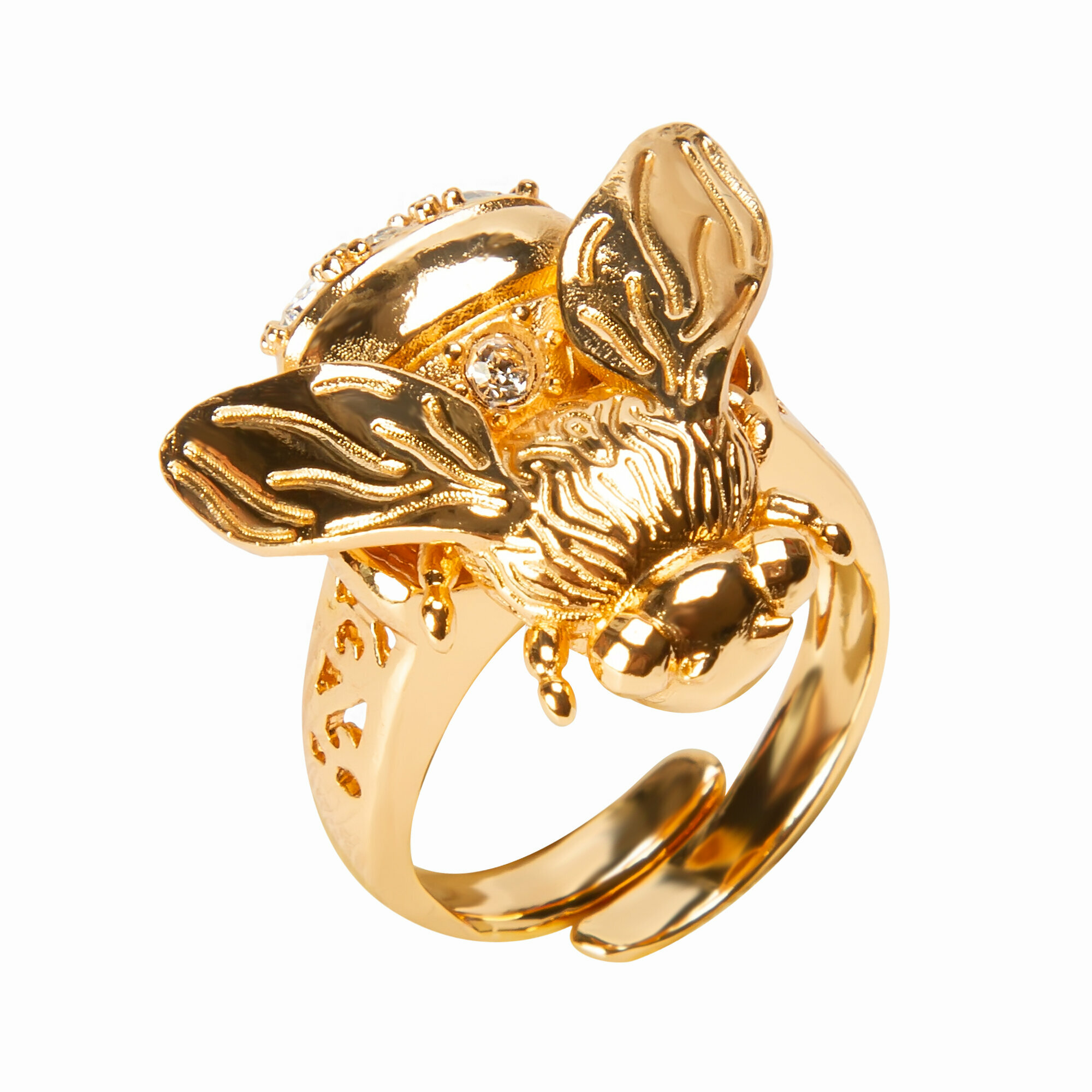 Кольцо, кристаллы Swarovski